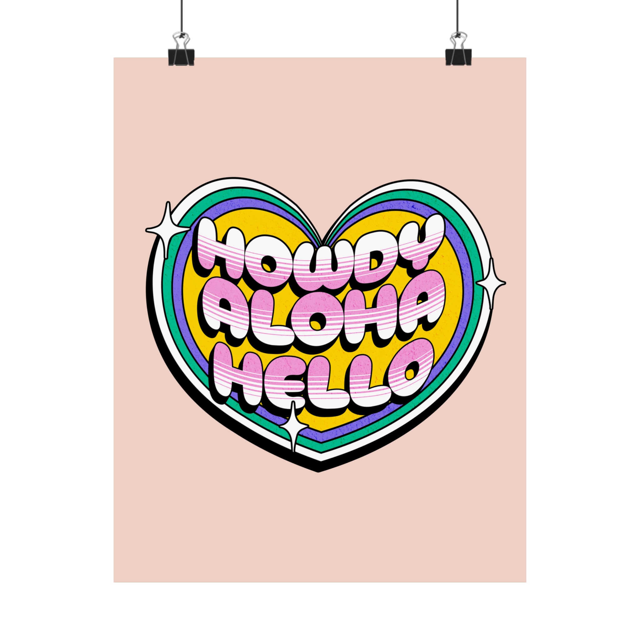 Aloha Howdy Posters Coconut Girl Room Decor Preppy Western - Etsy