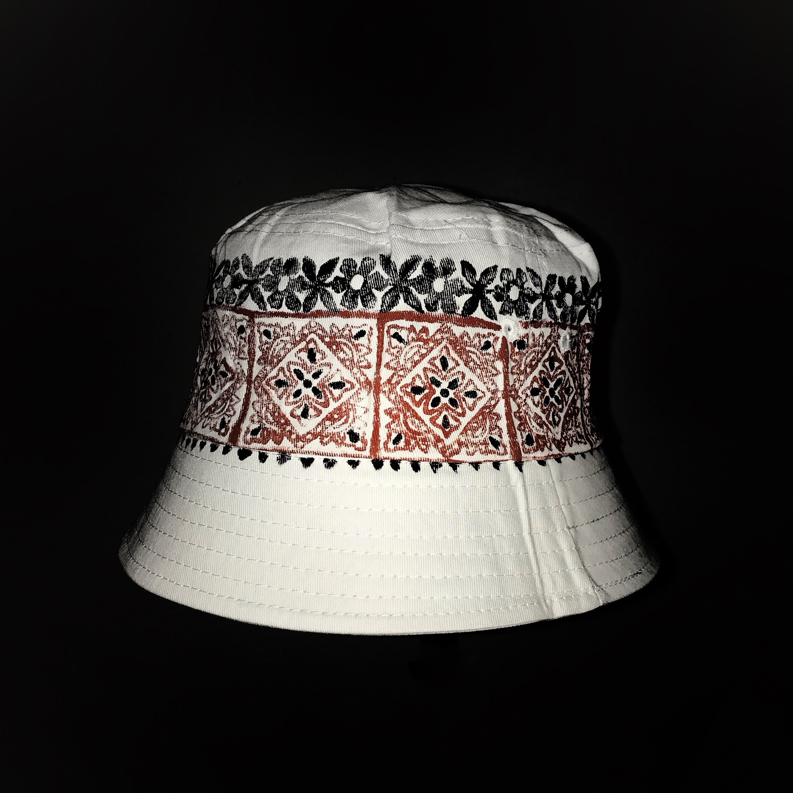 Block Print Bucket Hats - Etsy