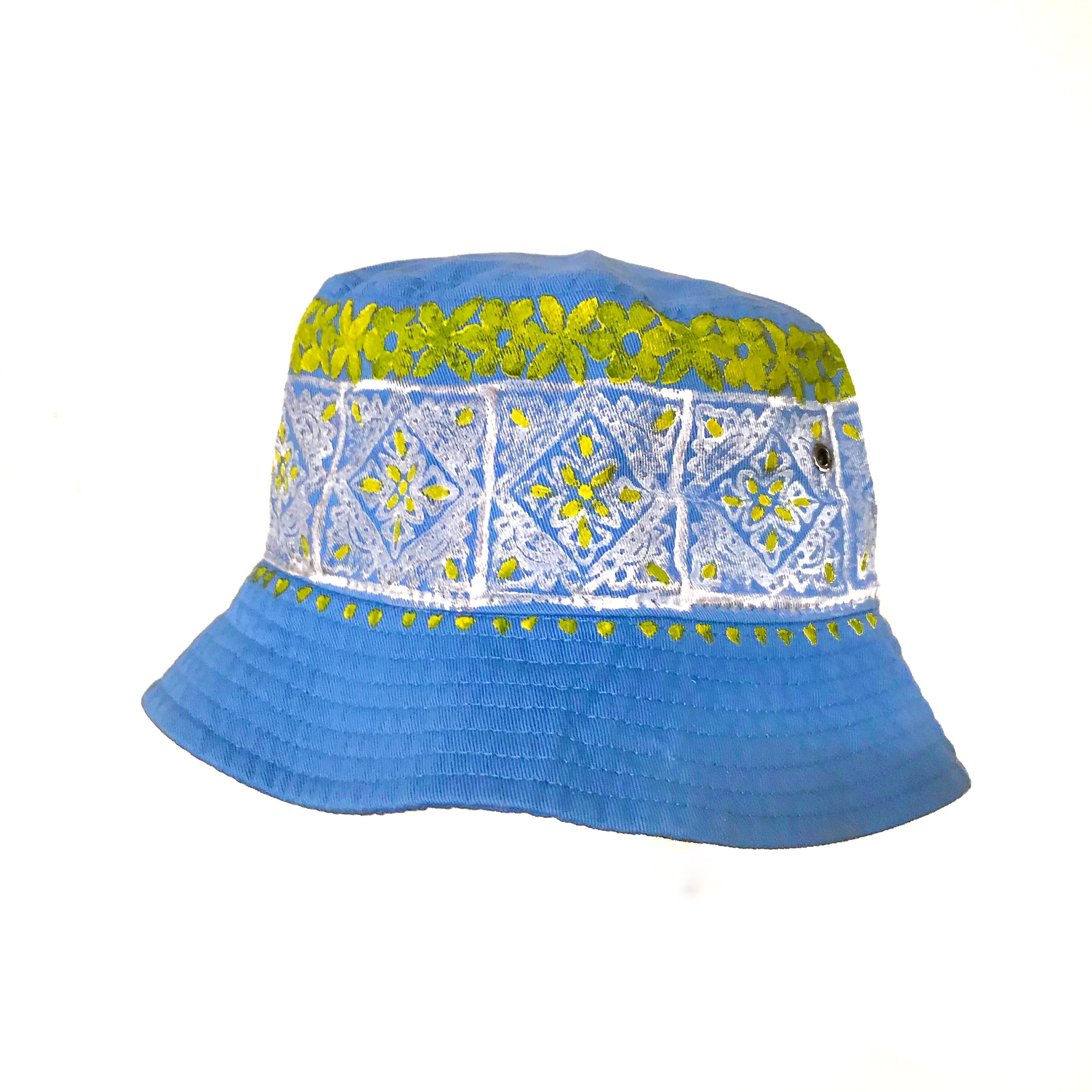 Block Print Bucket Hats - Etsy