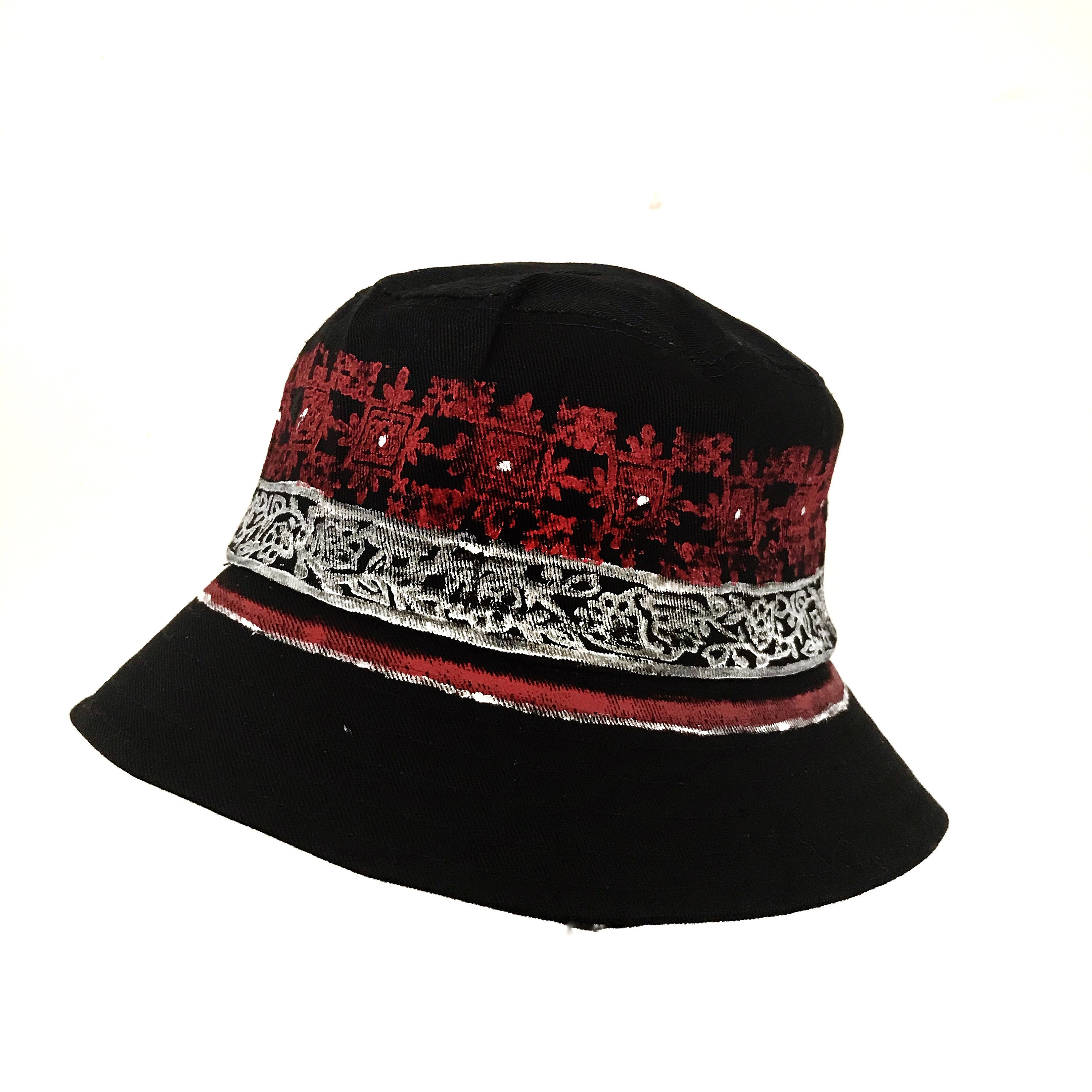 Block Print Bucket Hats - Etsy