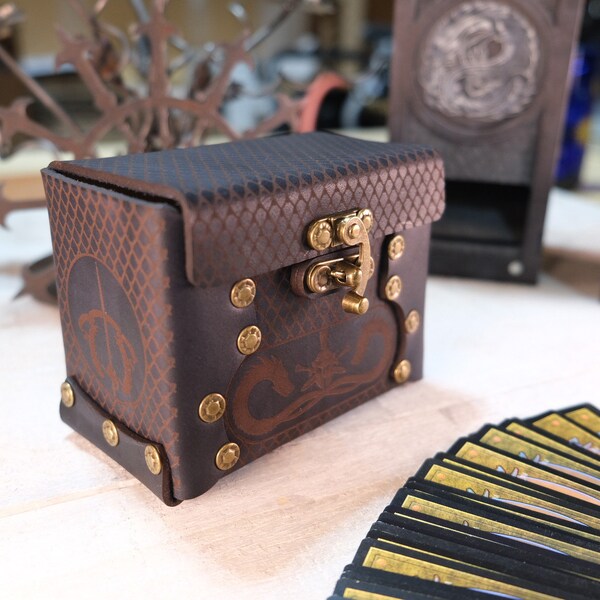 Mtg Deck Box Leather - Etsy