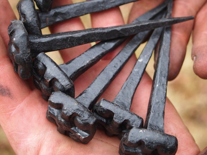 Wrought Iron Nails, Hand Forged - Etsy