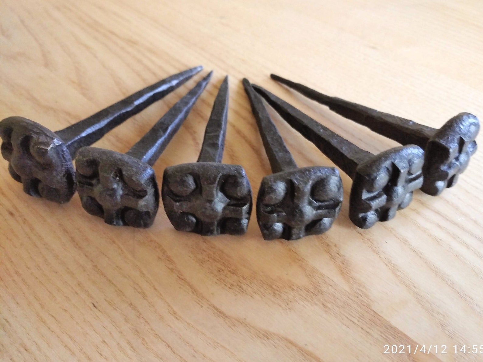 Wrought Iron Nails, Hand Forged - Etsy