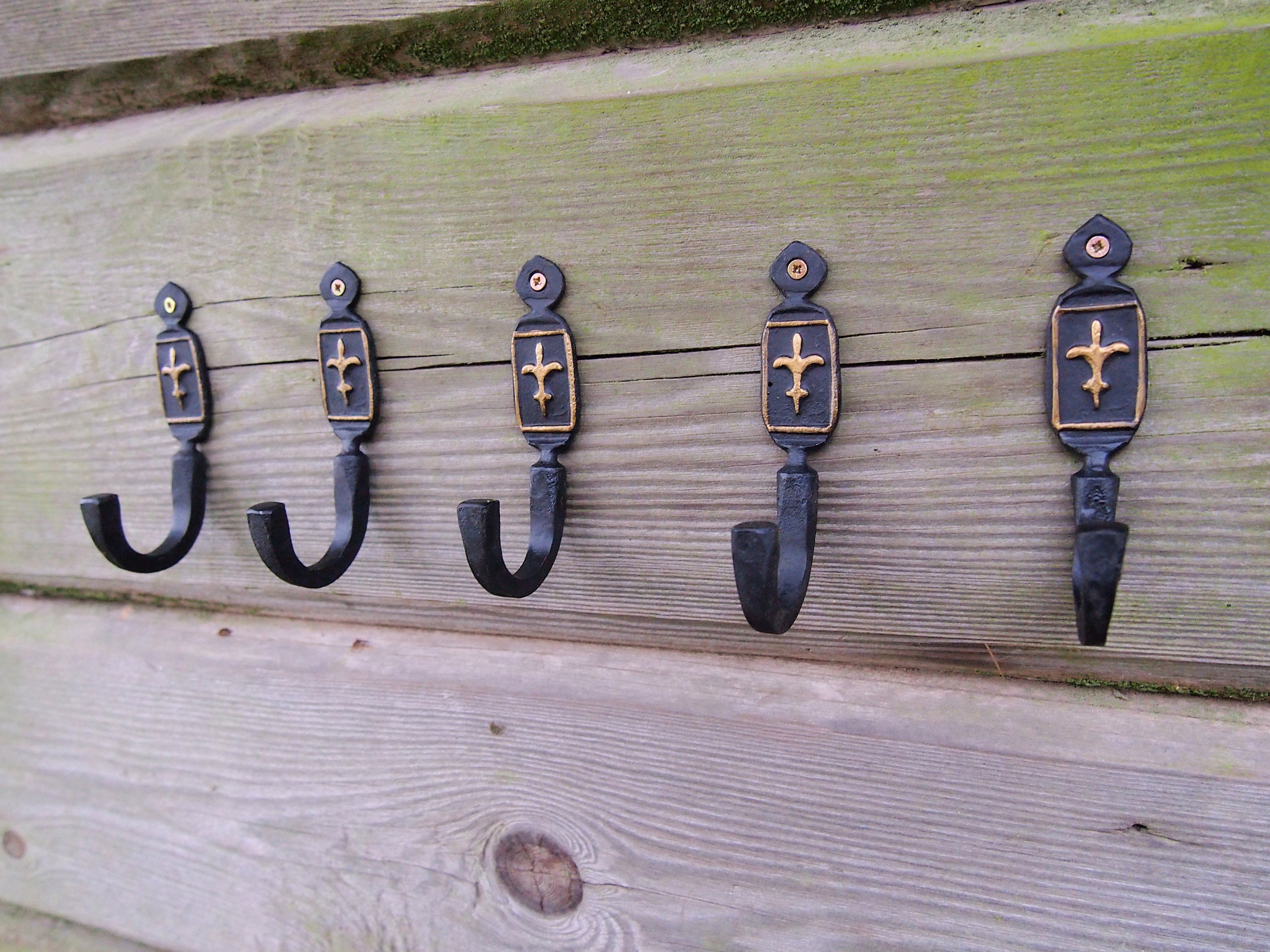 Decorative Wrought Iron Wall Hook - Etsy
