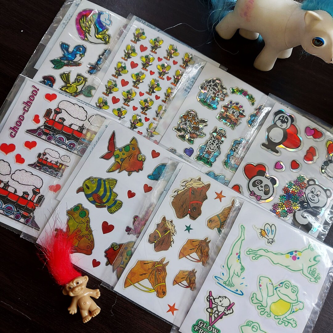 Vintage 80s Stickers Rare NEW IN PACKAGE Rare - Etsy