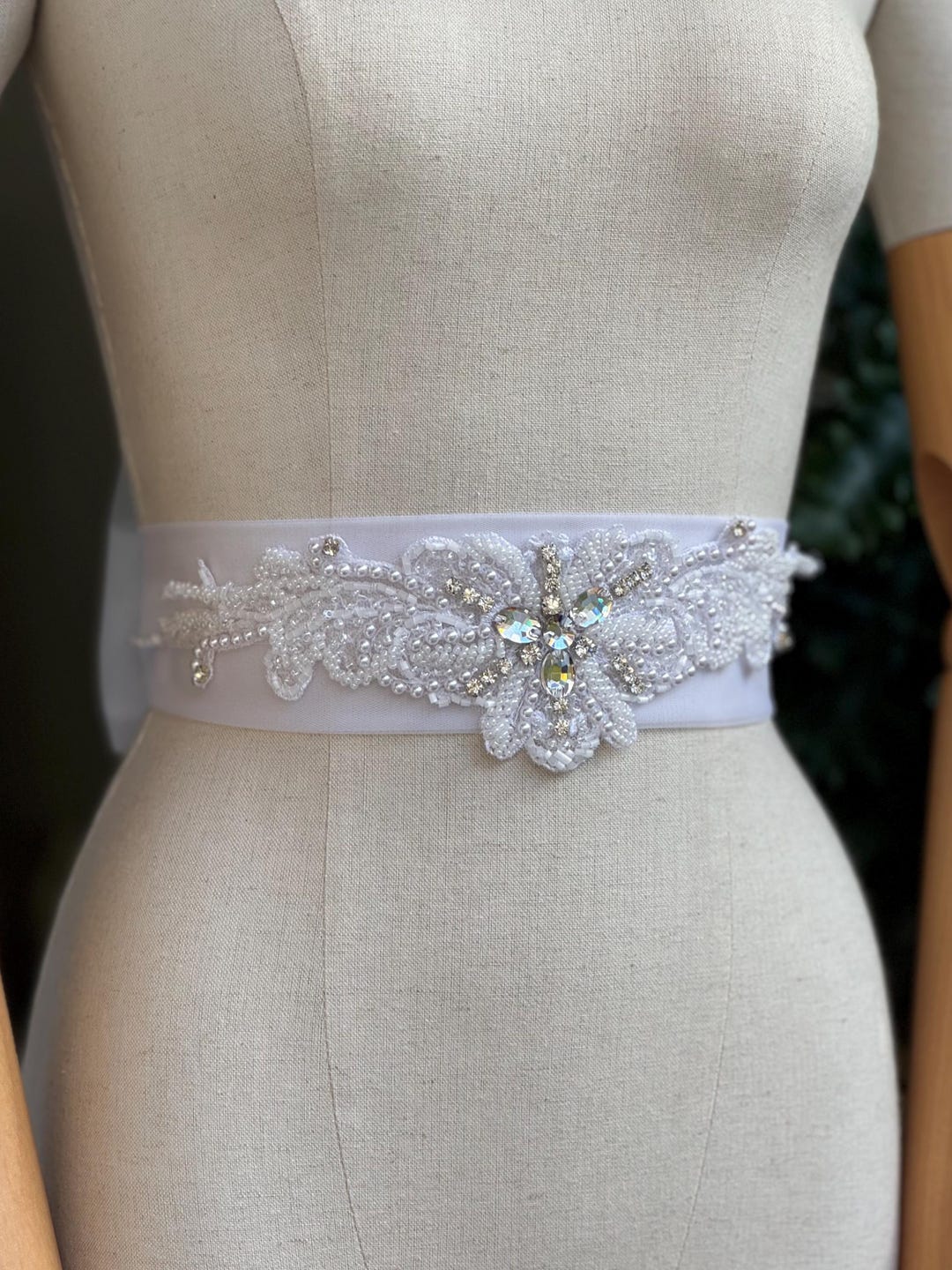 Big Bow Tulle Waist Sash With Train, Long Bridal Sash Big Bow, Large ...