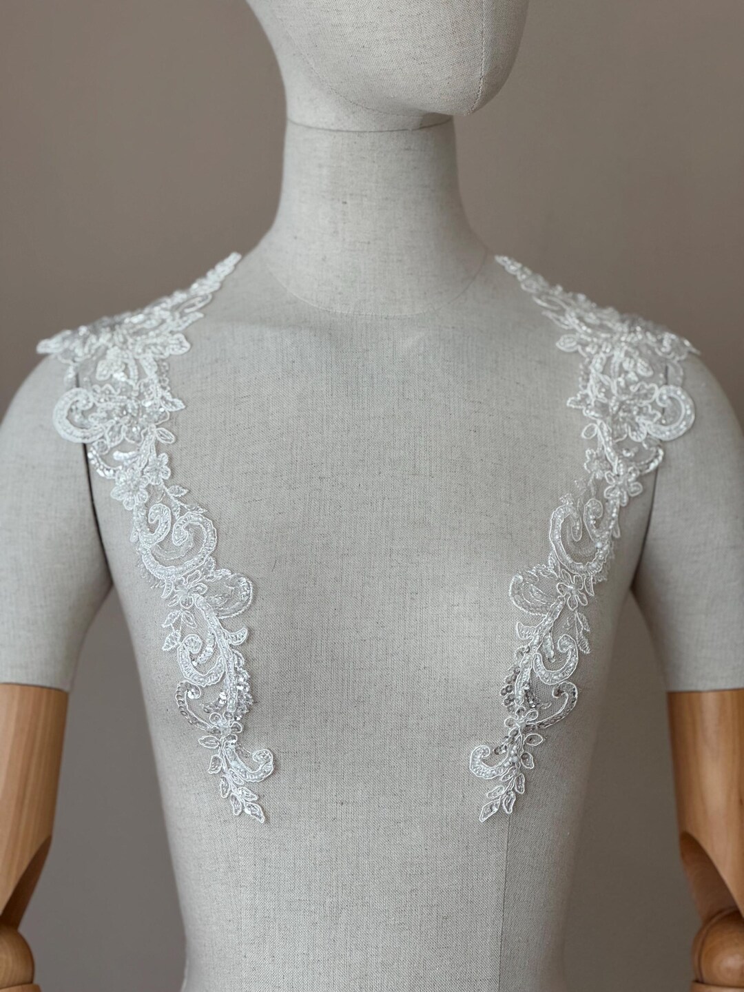Bridal Lace Straps, Flower Dress Straps, Frilly Straps, Wedding Straps ...