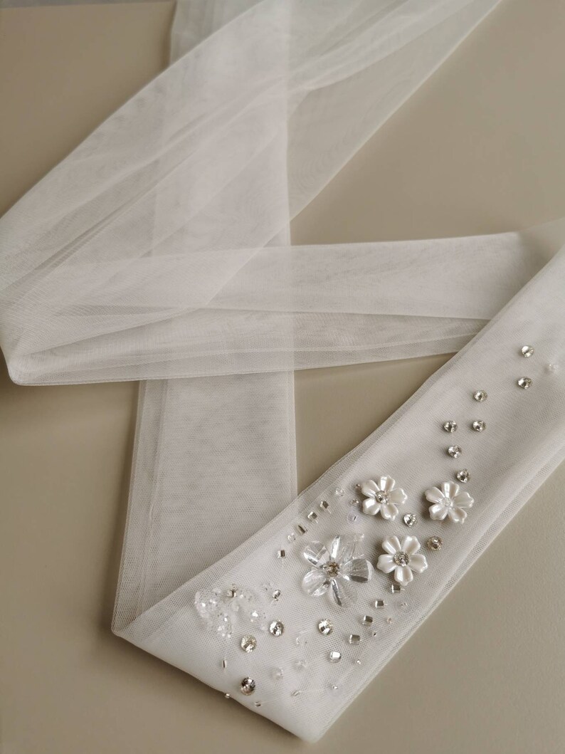 Ivory Beaded Lace Sash Belt Ivory Wedding Sash Ivory Lace - Etsy