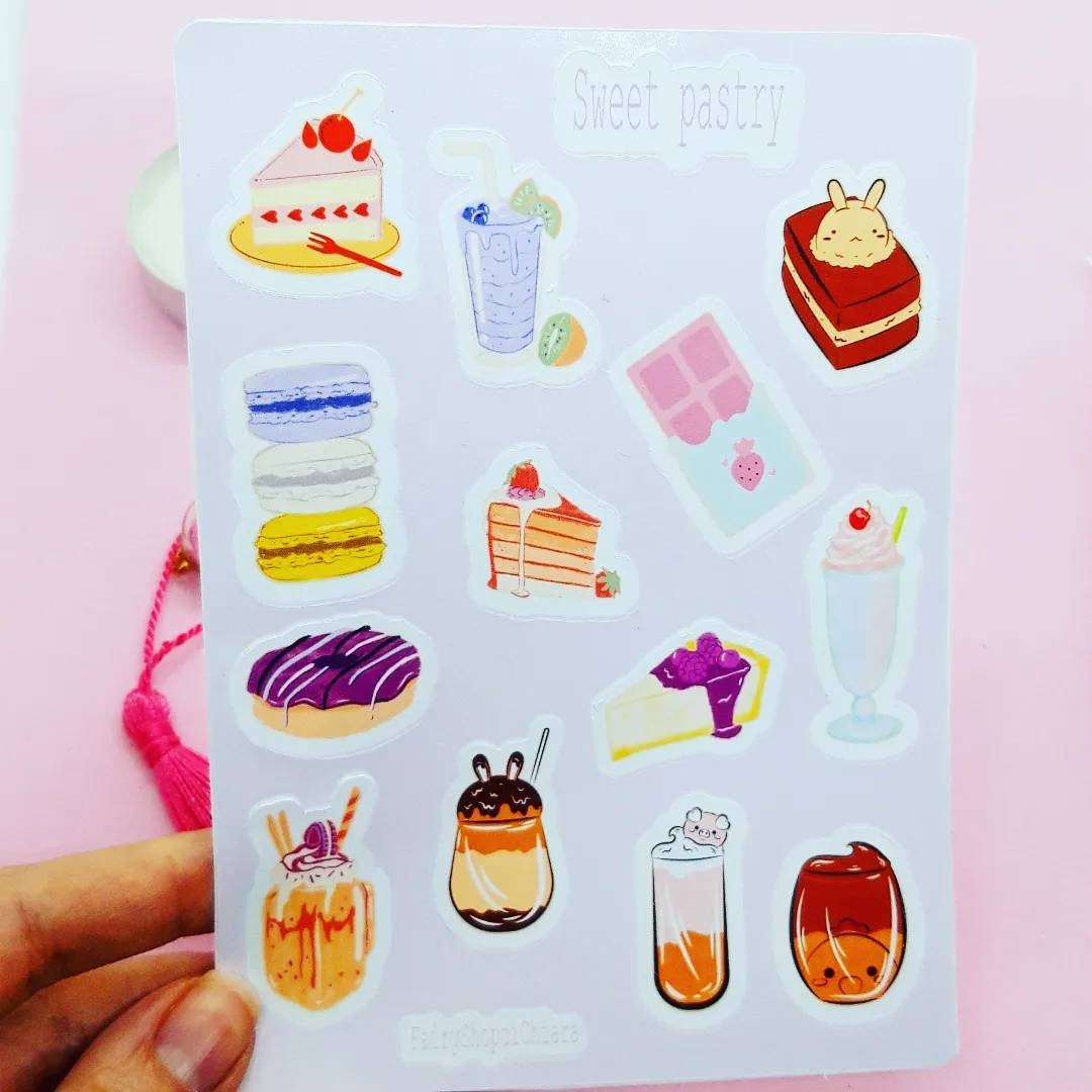 Stickers Paper agenda stickers sweet stickers planner stickers Food ...