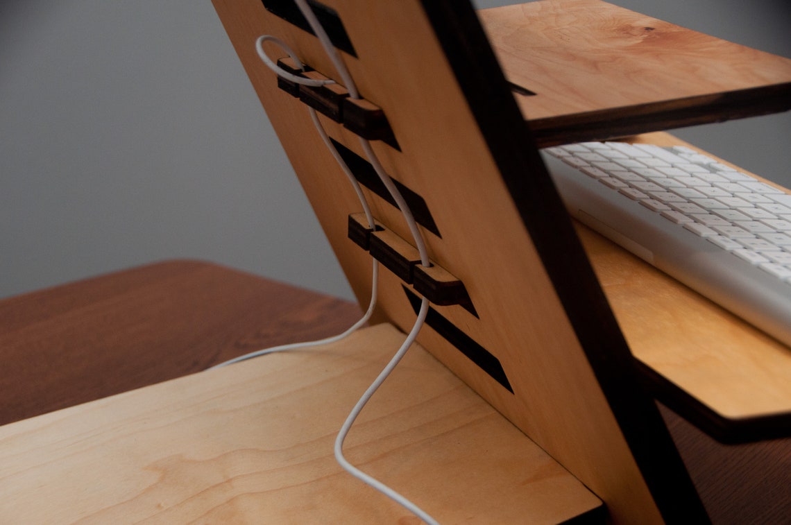 Standing Computer Work Desk Precision Cut Hand Rubbed Oil - Etsy