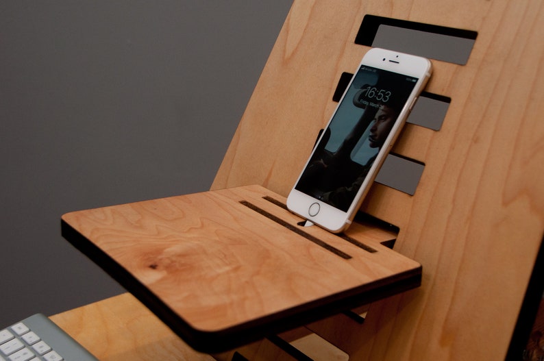 Standing Computer Work Desk Precision Cut Hand Rubbed Oil - Etsy