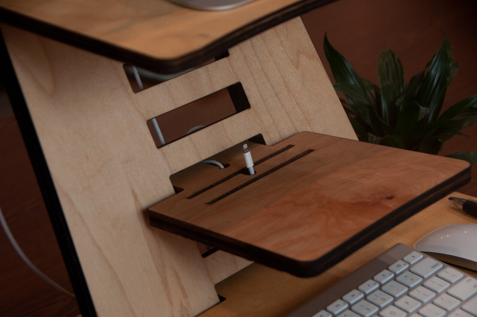 Standing Computer Work Desk Precision Cut Hand Rubbed Oil - Etsy