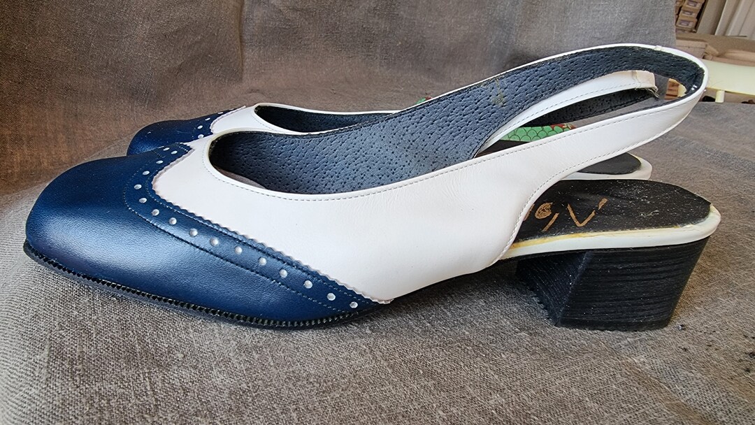 1960's Slingbacks UK 3.5 - Etsy