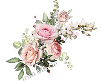 Floral Iron on Transfer - Etsy