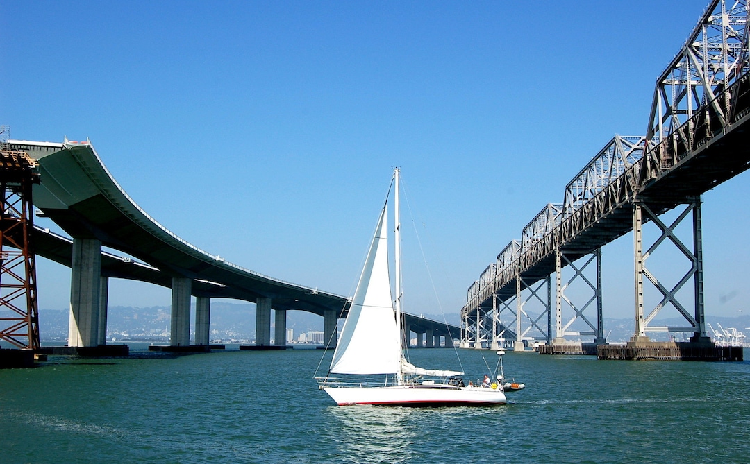 San Francisco Bay Bridge Reconstruction Photograph Wall Decor Wall ...