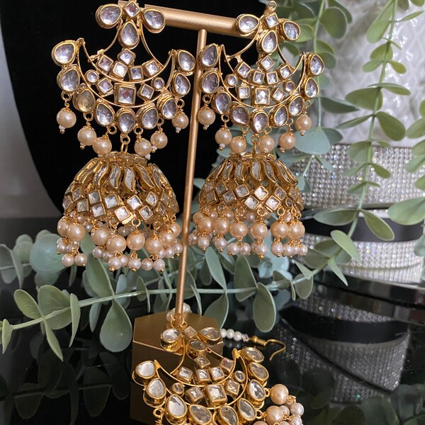 Large Jhumkas - Etsy