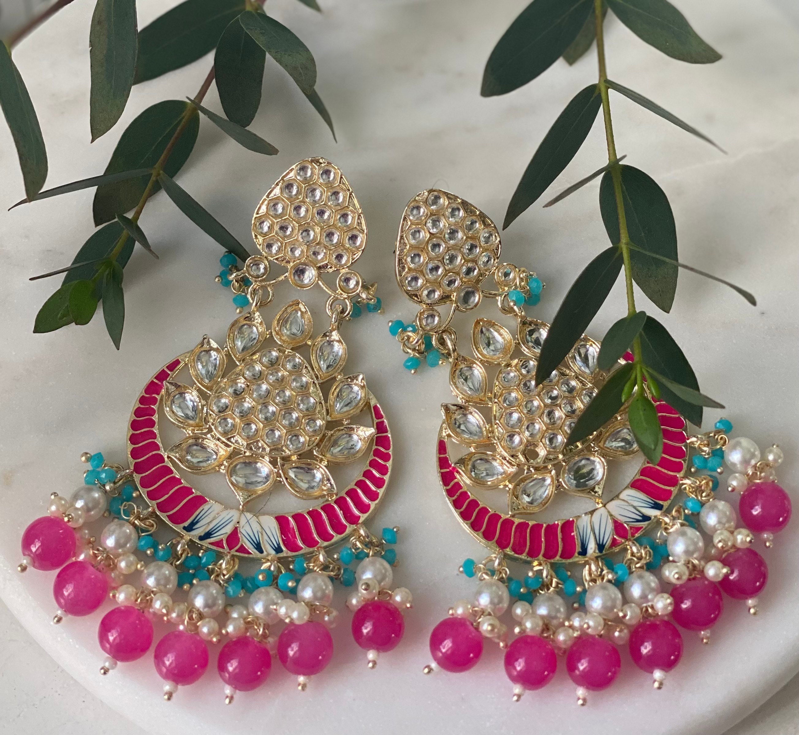 Stunning Indian/punjabi Bollywood Gorgeous Kundan Style Meenakari ...