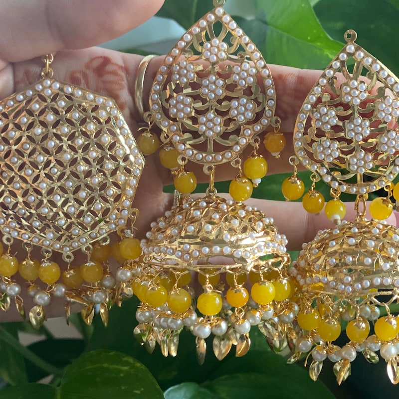 Large Jhumkas - Etsy