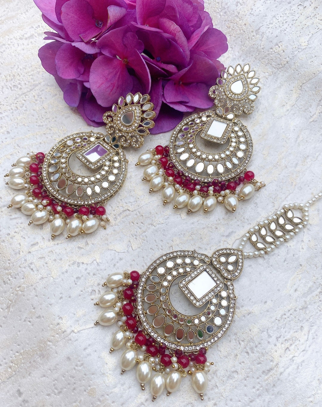 Beautiful Indian Punjabi Bollywood Style Mirror Sheesha - Etsy