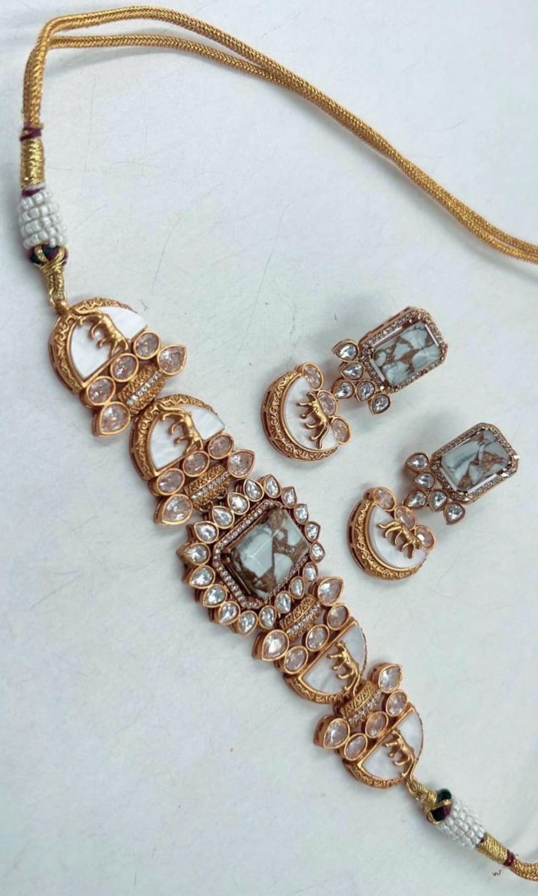 Sabyasachi Inspired Indian Unique Lion Jaguar Kundan Choker Jewellery ...