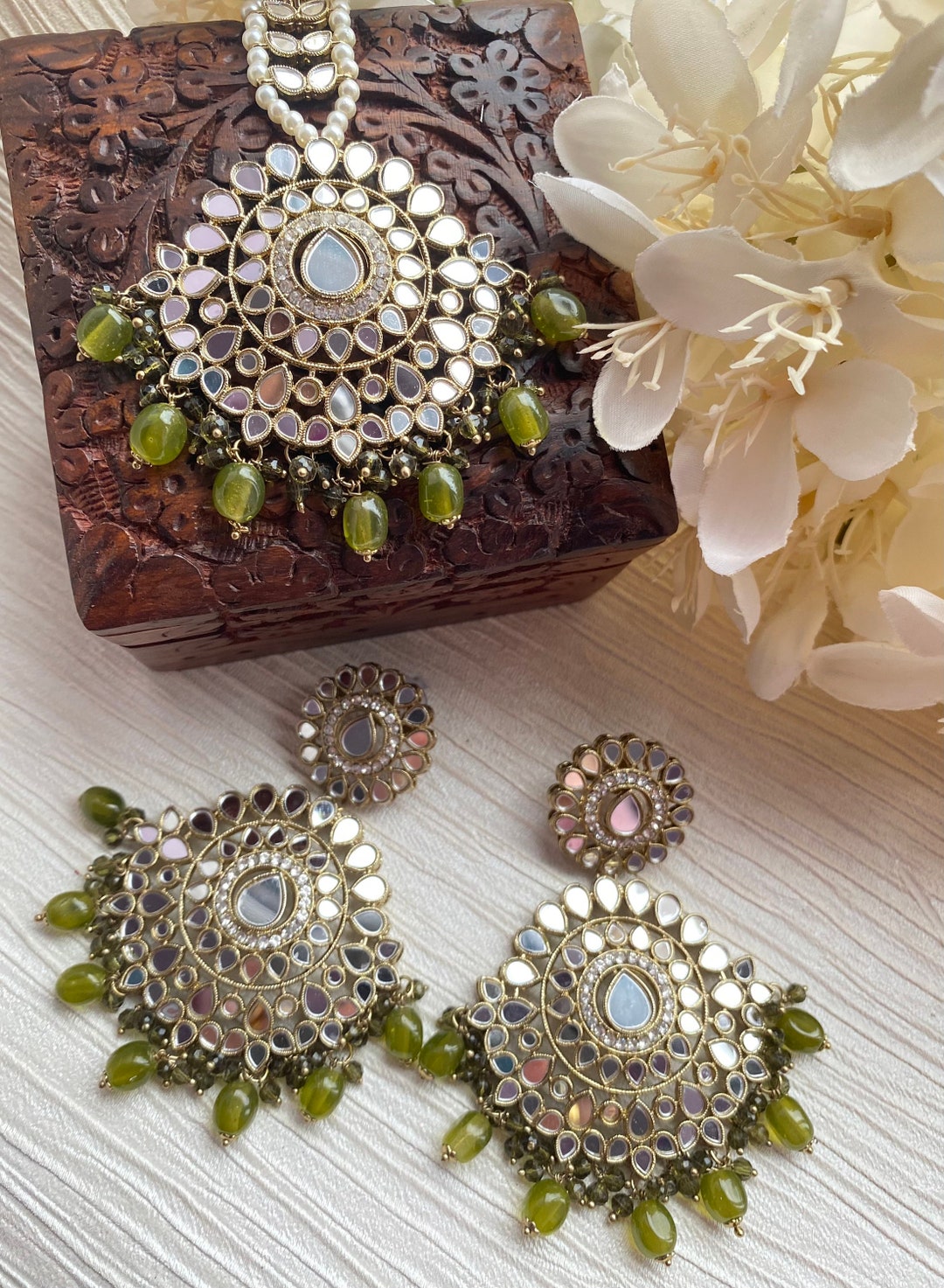 Beautiful Indian Punjabi Bollywood Style Mirror Sheesha - Etsy