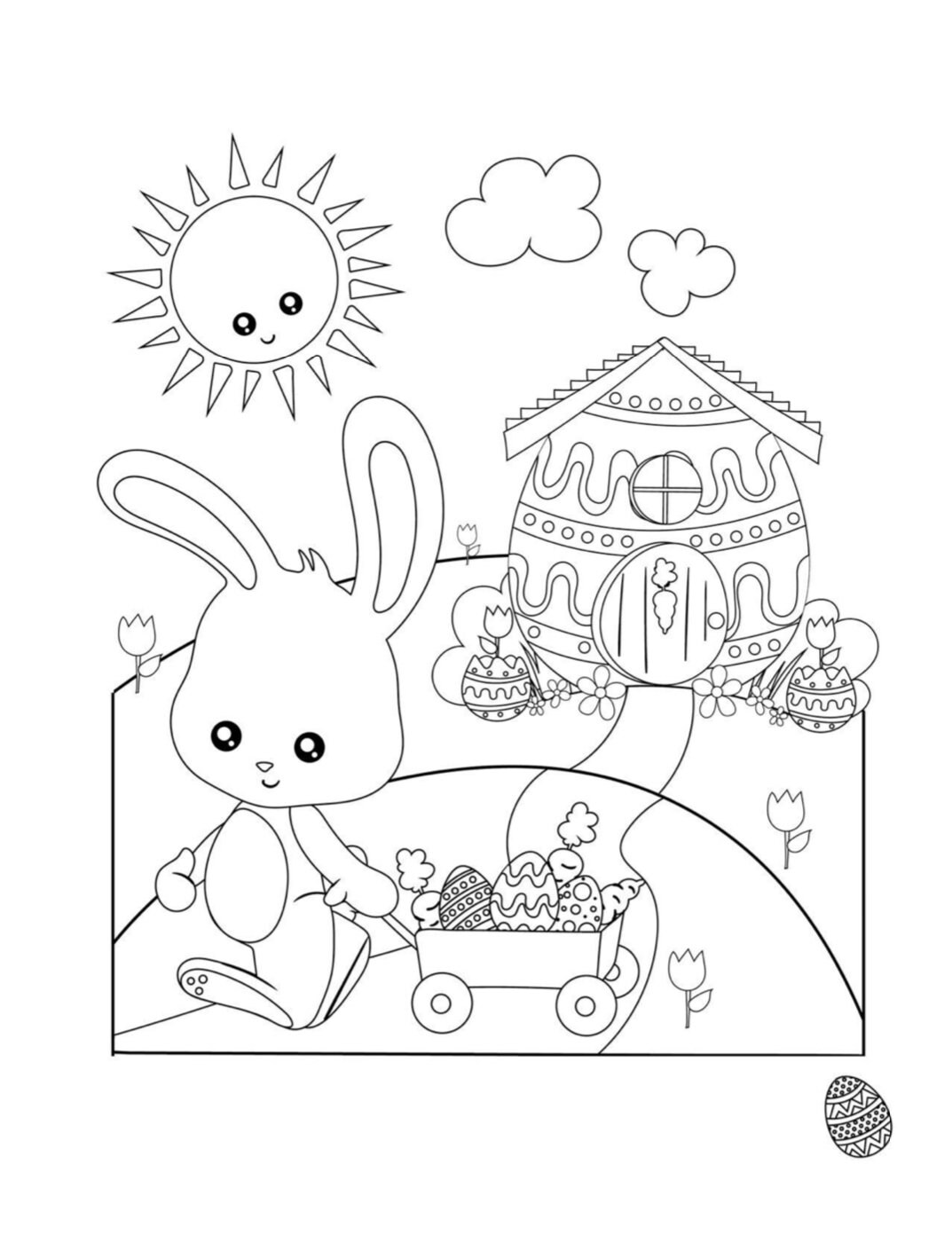 50 Kids Easter Colouring in Pages - Etsy