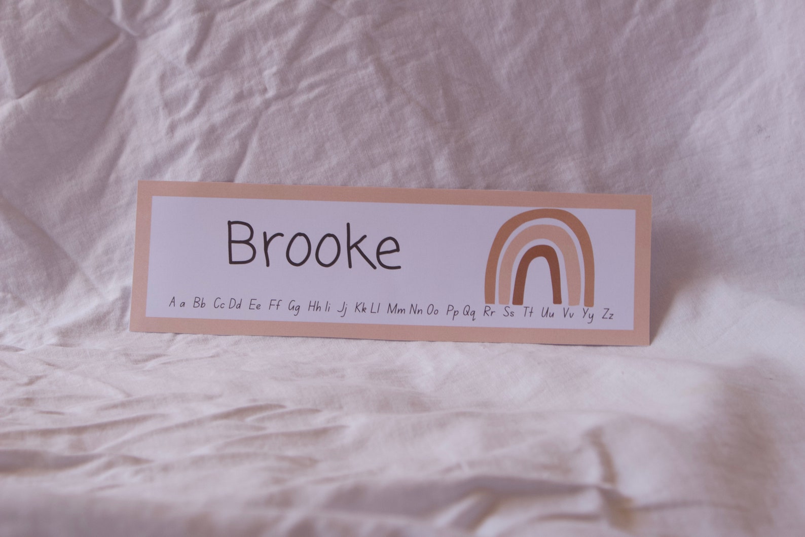 Editable Desk Name Tag | BOHO Classroom Decor | Desk Name Tag | Natural ...