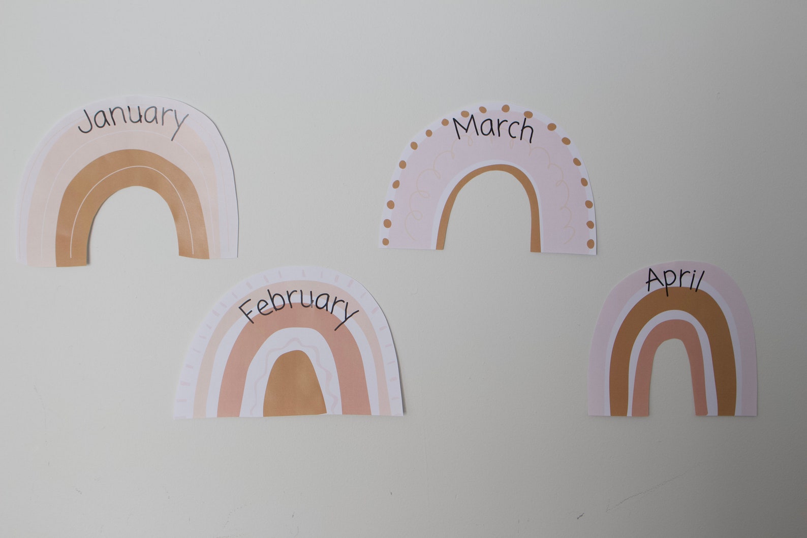 BOHO Rainbow Birthday Display | Birthday Chart | Preschool | Birthday ...