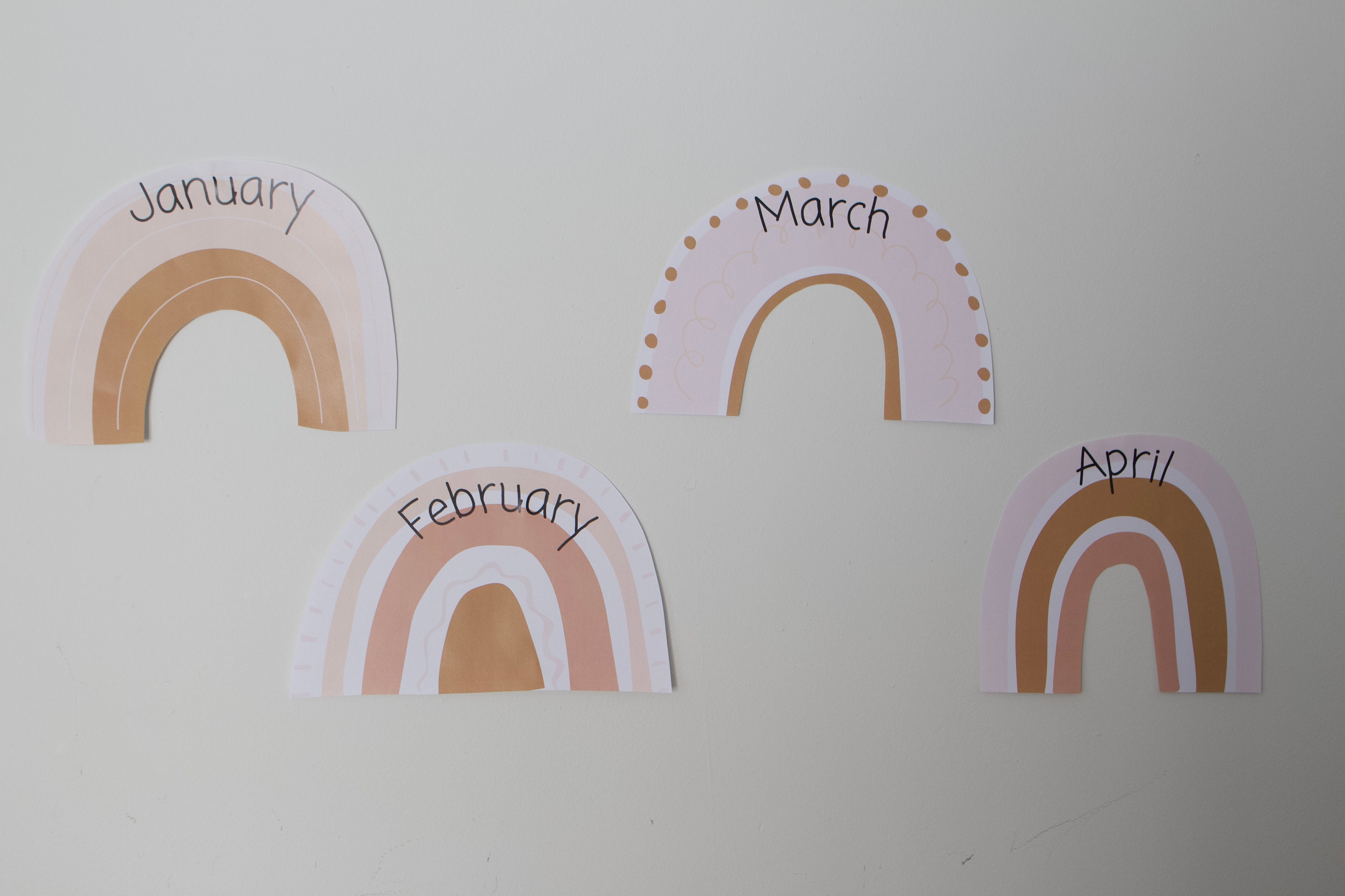 BOHO Rainbow Birthday Display | Birthday Chart | Preschool | Birthday ...