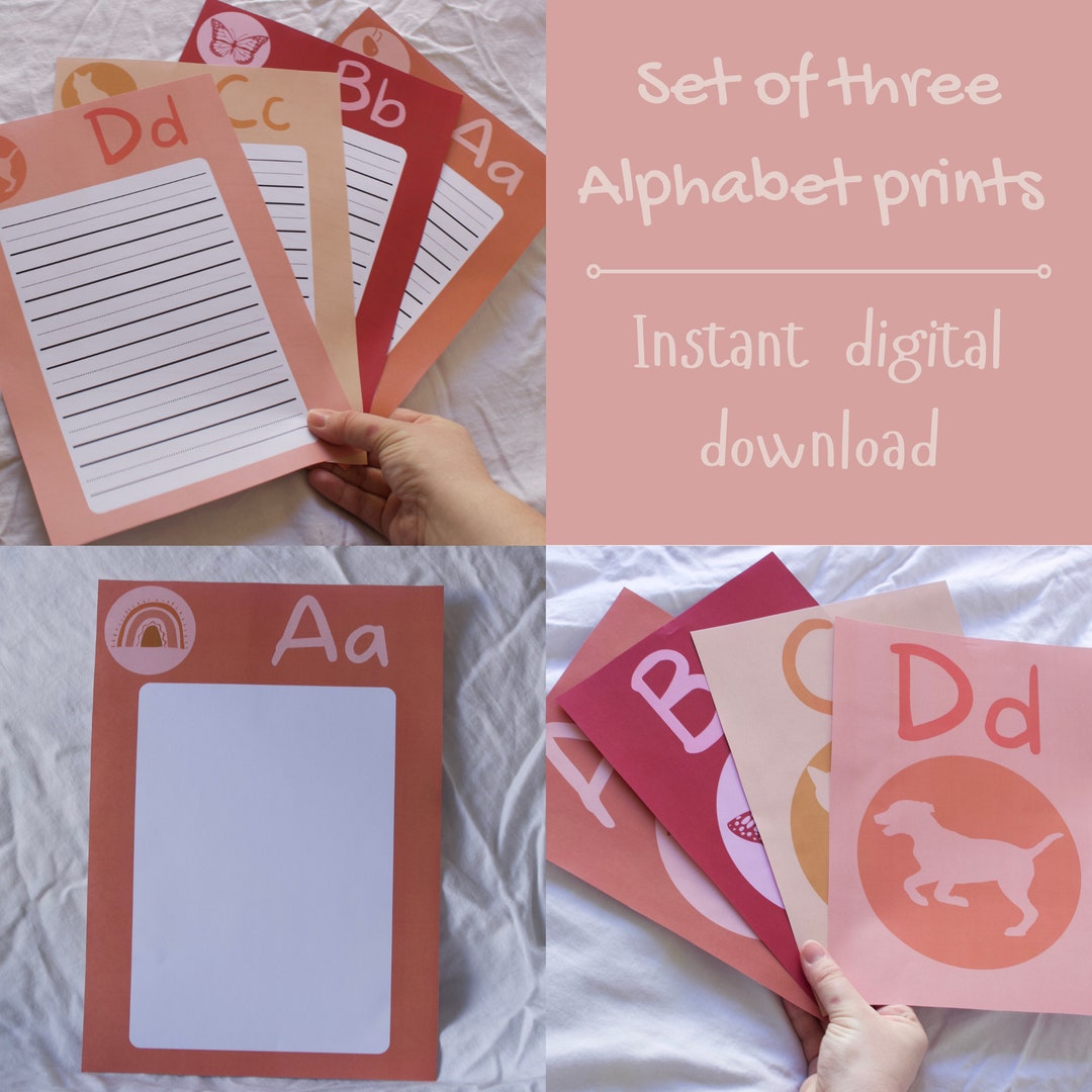 BOHO Alphabet Wall Art | Classroom Activity | Alphabet Printable ...