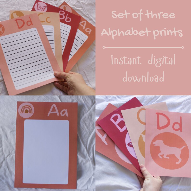 BOHO Alphabet Wall Art | Classroom Activity | Alphabet Printable ...