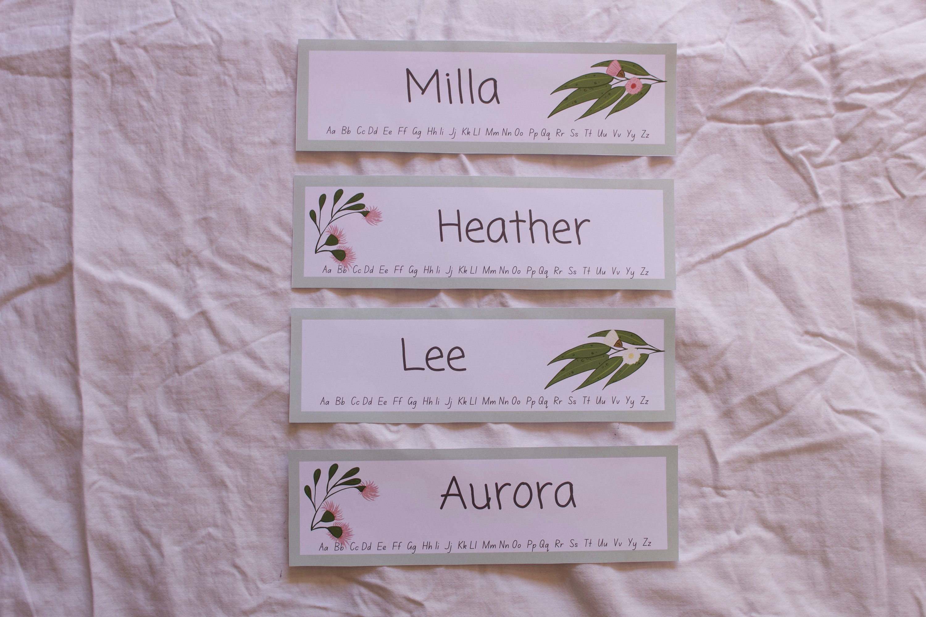 Editable Desk Name Tag | BOTANICAL Classroom Decor | Desk Name Tag ...