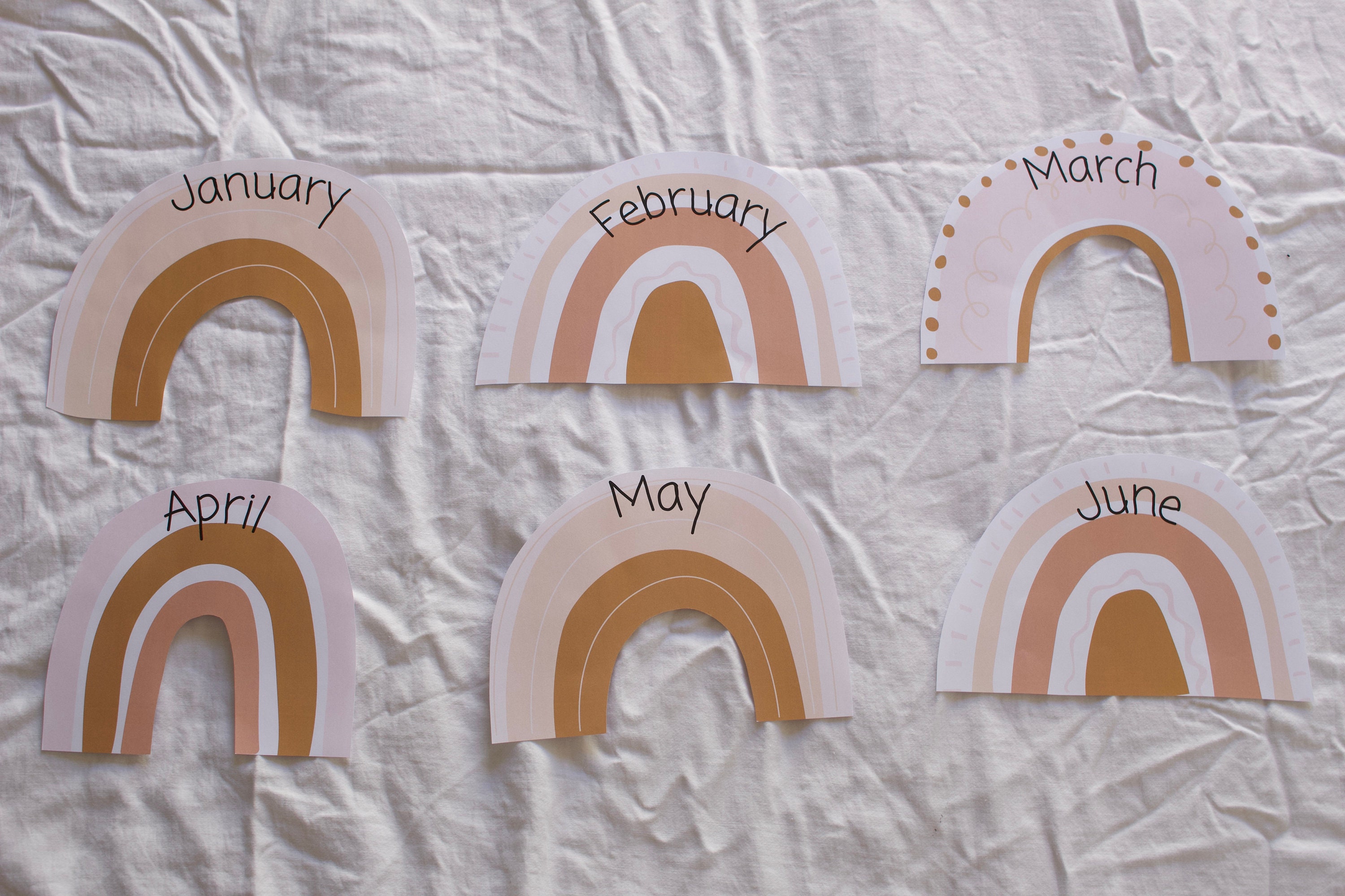 BOHO Rainbow Birthday Display | Birthday Chart | Preschool | Birthday ...