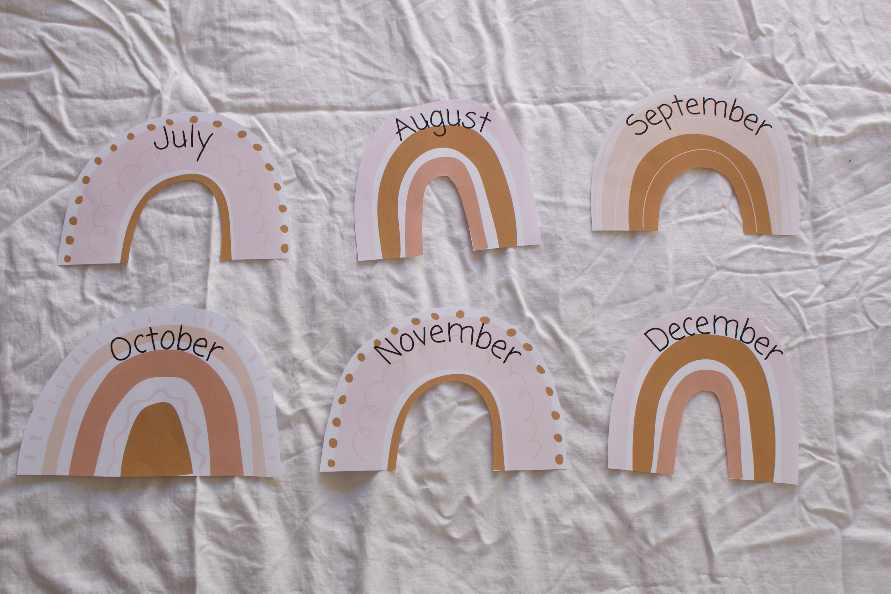 BOHO Rainbow Birthday Display | Birthday Chart | Preschool | Birthday ...