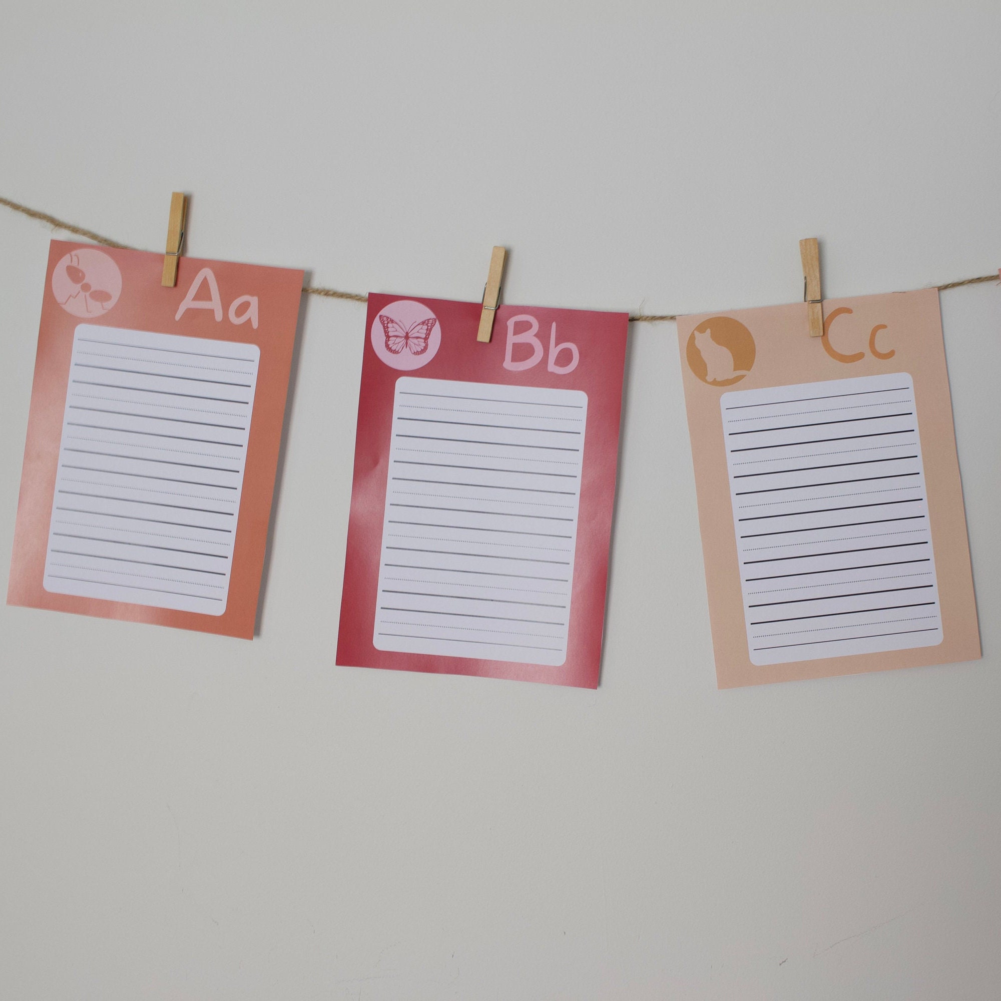 BOHO Alphabet Writing Activity | Classroom Alphabet | Alphabet Posters ...