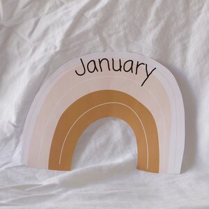 BOHO Rainbow Birthday Display | Birthday Chart | Preschool | Birthday ...