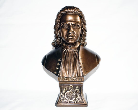 Johann Sebastian Bach Bust Figure Sculpture Statuette Statue - Etsy