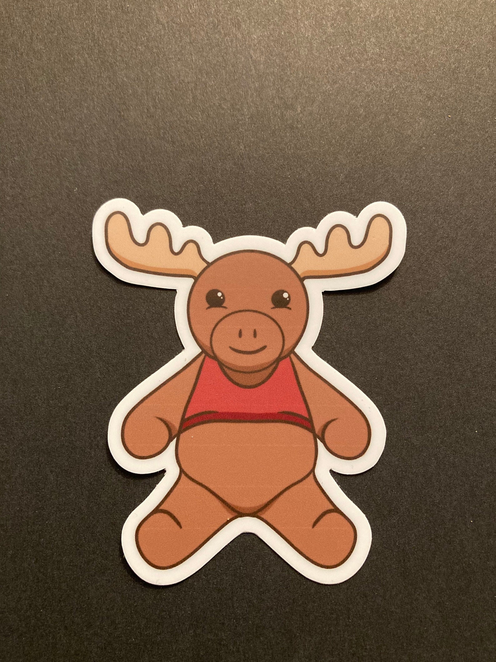 Mr. Moose Vinyl Sticker - Etsy