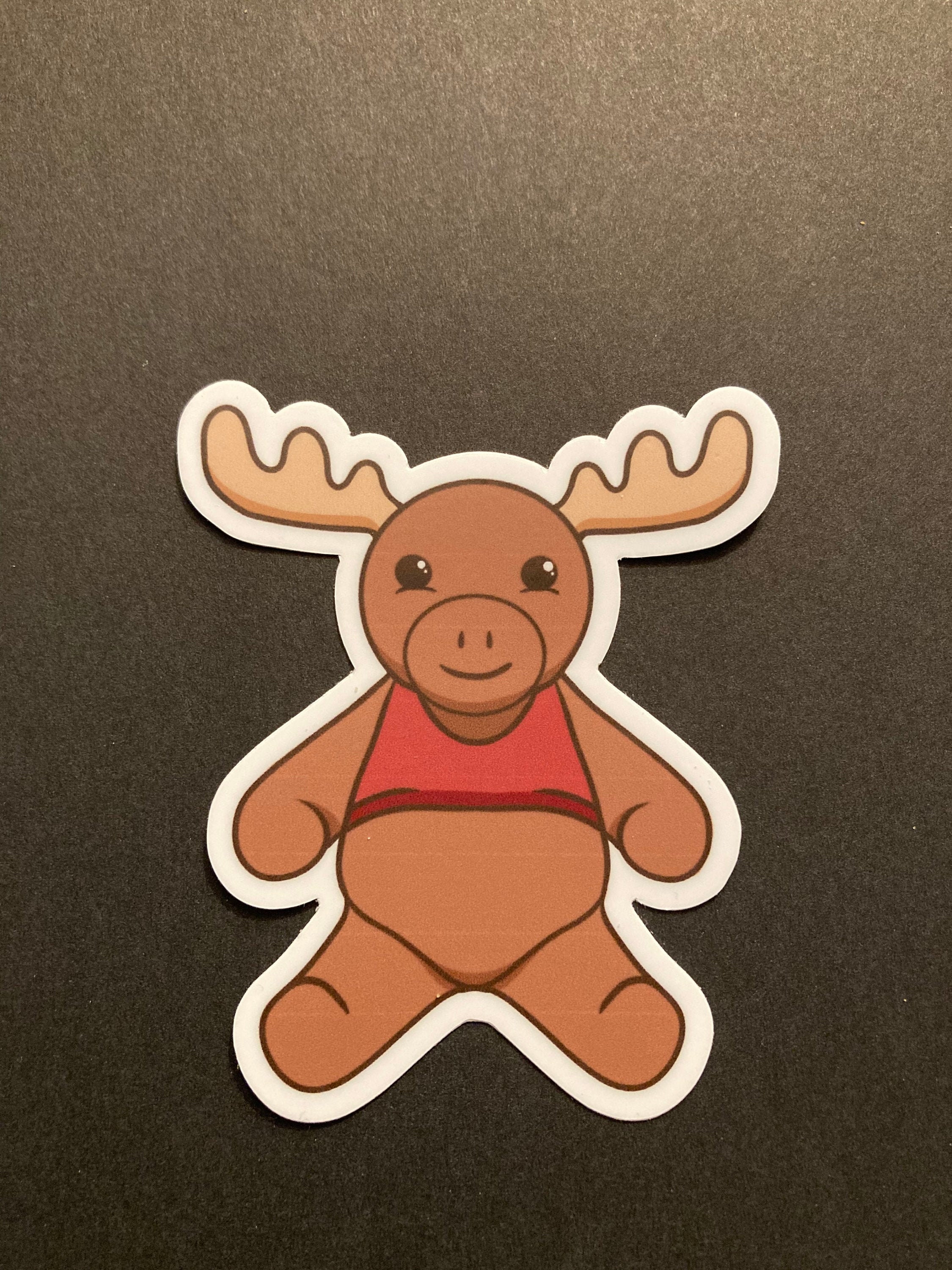 Mr. Moose Vinyl Sticker - Etsy