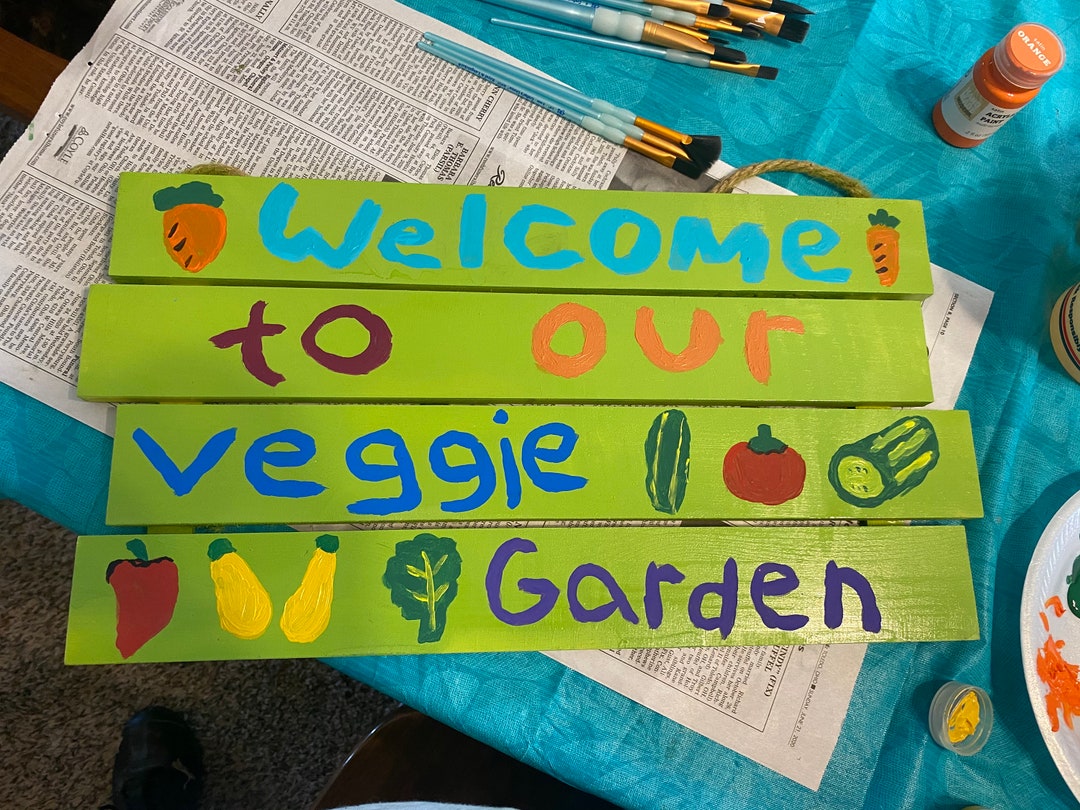 Custom Garden Veggie Sign - Etsy