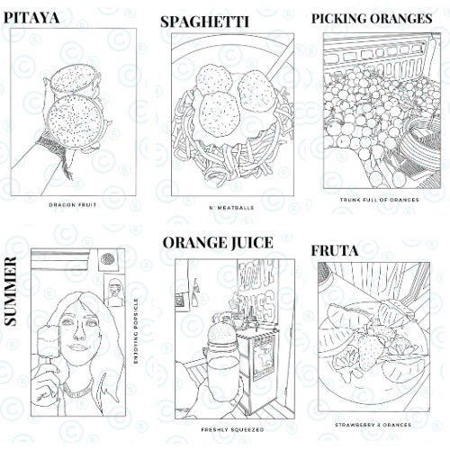 Fruit Platter Coloring Page - Etsy