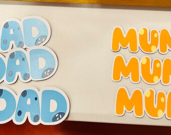 Bluey Inspired Alphabet/number Fridge Magnets - Etsy