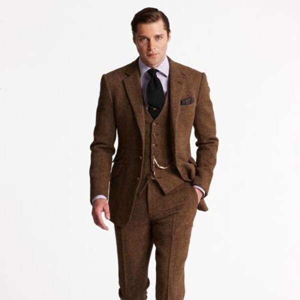 BROWN TWO PIECE Brown Party Suits Stylish Two Piece Men - Etsy Canada