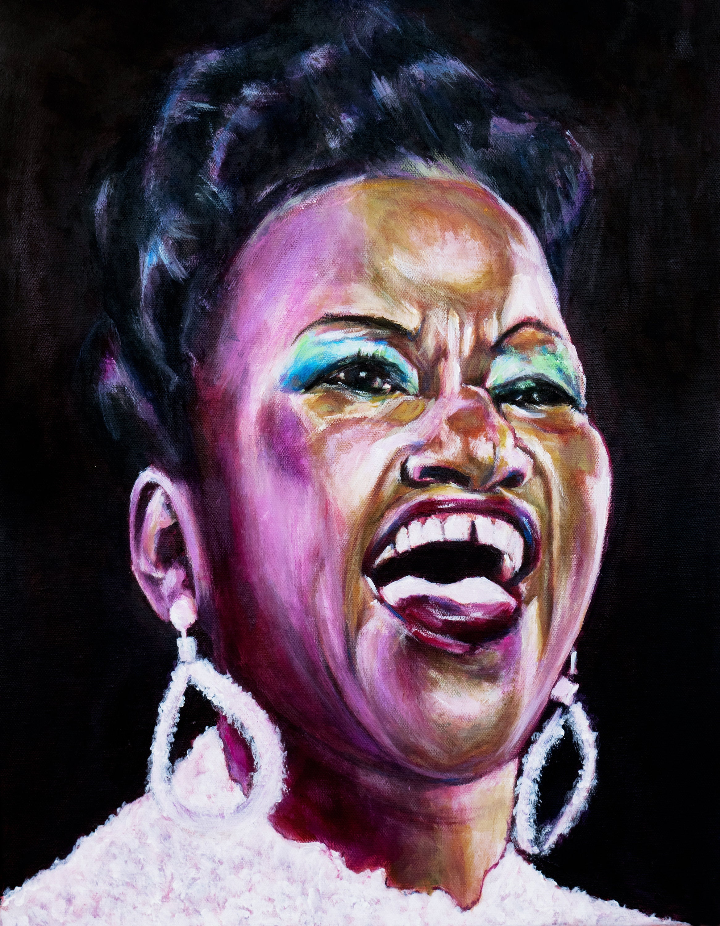 Azucar! Celia Cruz! Art Print From Original Acrylic Painting. Fine Art ...