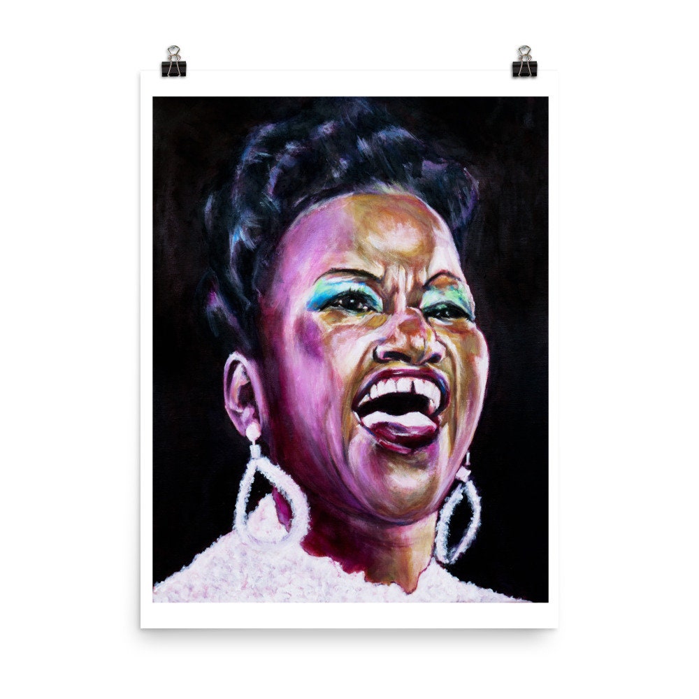 Azucar! Celia Cruz! Art Print From Original Acrylic Painting. Fine Art ...