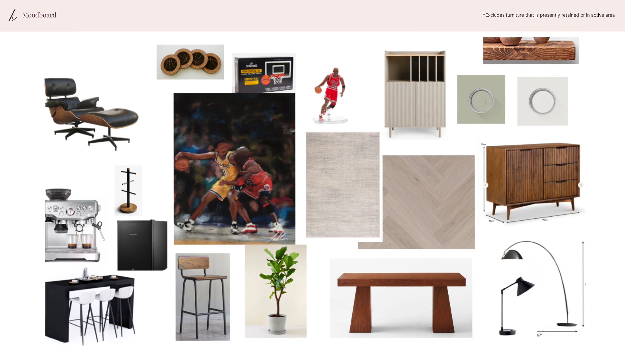 Interior Design Moodboard + Product List and 2D Furniture Layout - Etsy