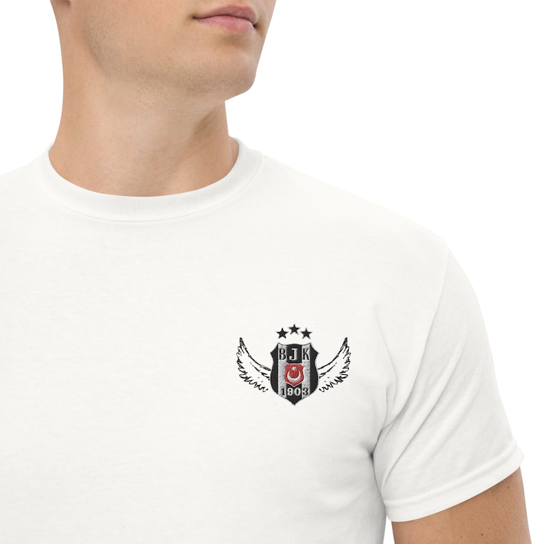 Kara Kartal Besiktas Uni Sex T Shirt Embroidery Etsy Uk