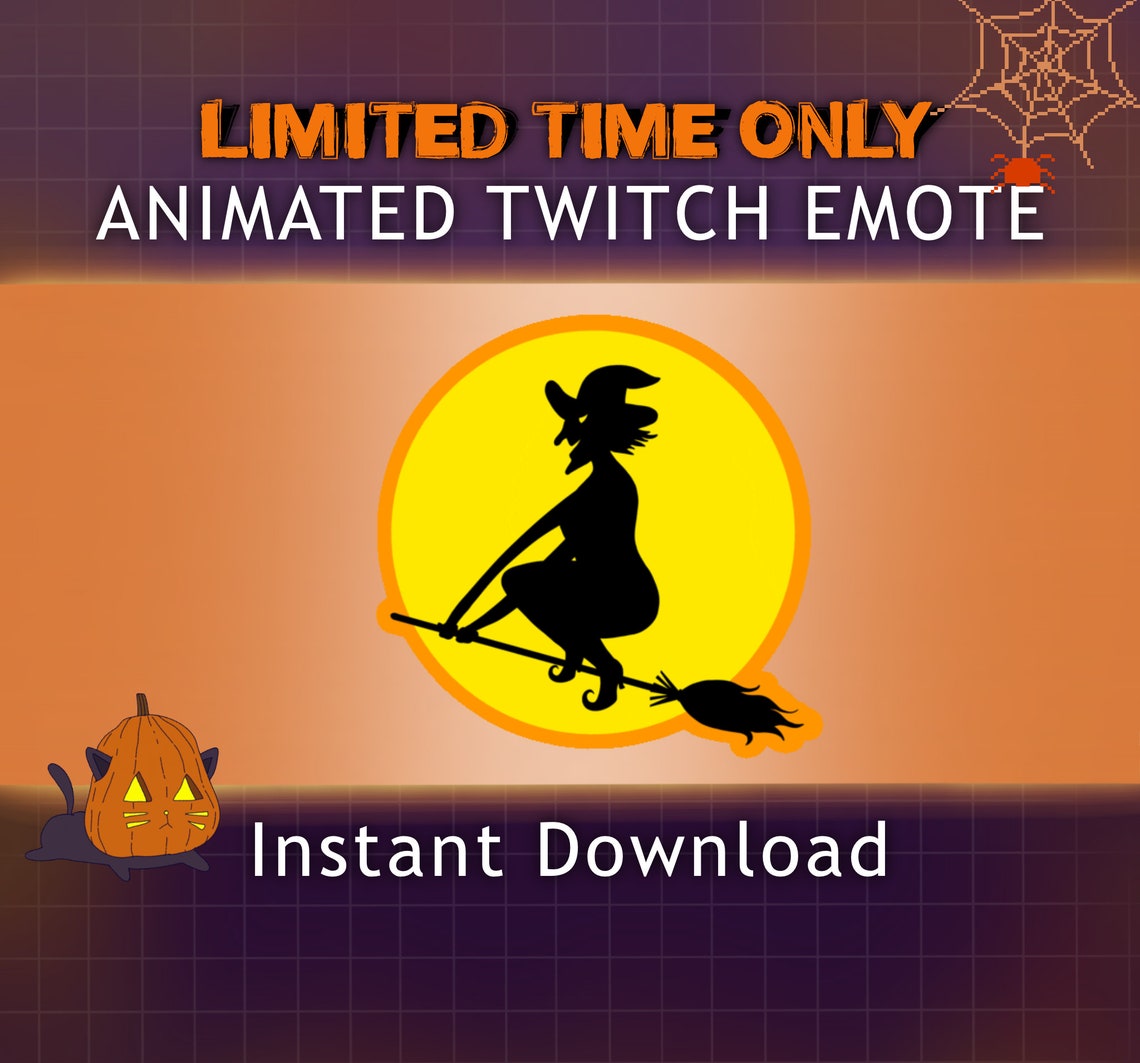 Animated Twerking Witch Twitch Emote Halloween Twitch Emotes Etsy
