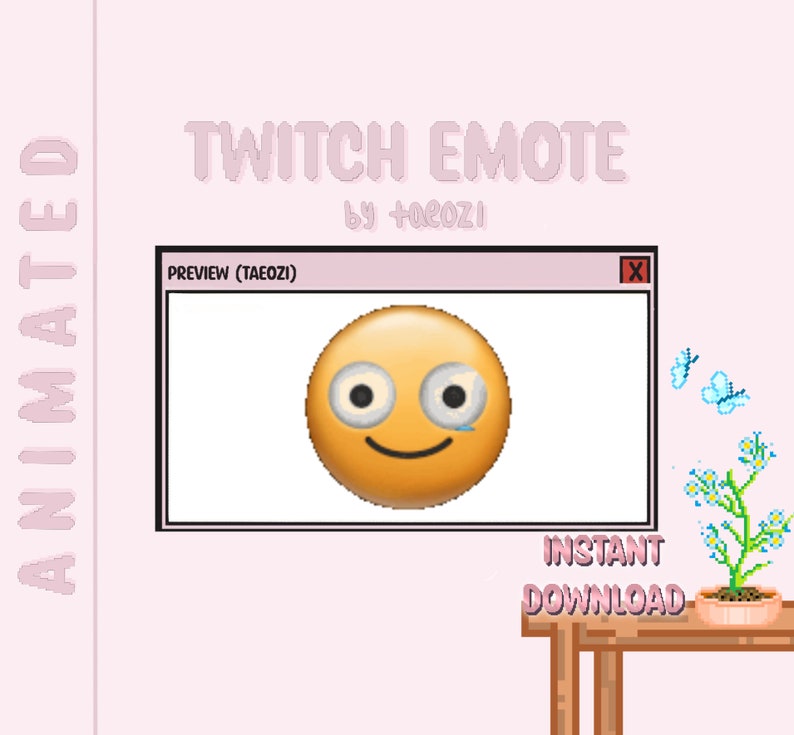 Twitch Emote Animated Im Fine Emoji Emote Etsy Hong Kong