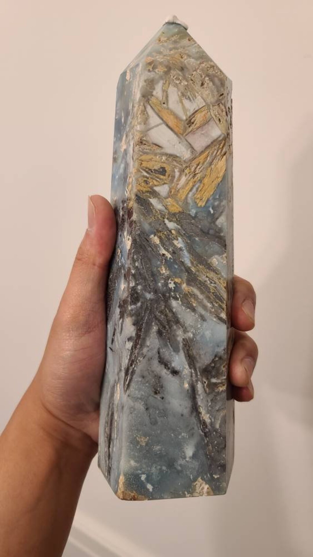 Carribean Calcite Tower W/ Hematite - Etsy